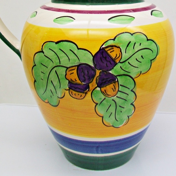 Pier 1 | Dining | Pier One Pitcher Hand Painted Italy Large 8 Oz | Poshmark